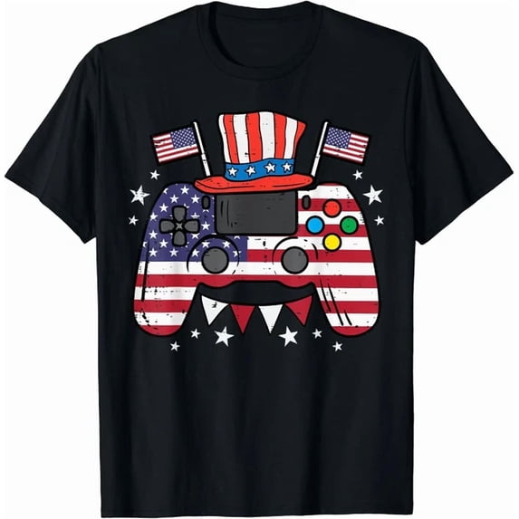 Gamer Flag Gaming Patriot 4Th Of July Boys Kids Men Unisex S-5XL T ...