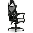 Gamer Gear Gaming Chair with Extendable Leg Rest, Breathable Mesh ...