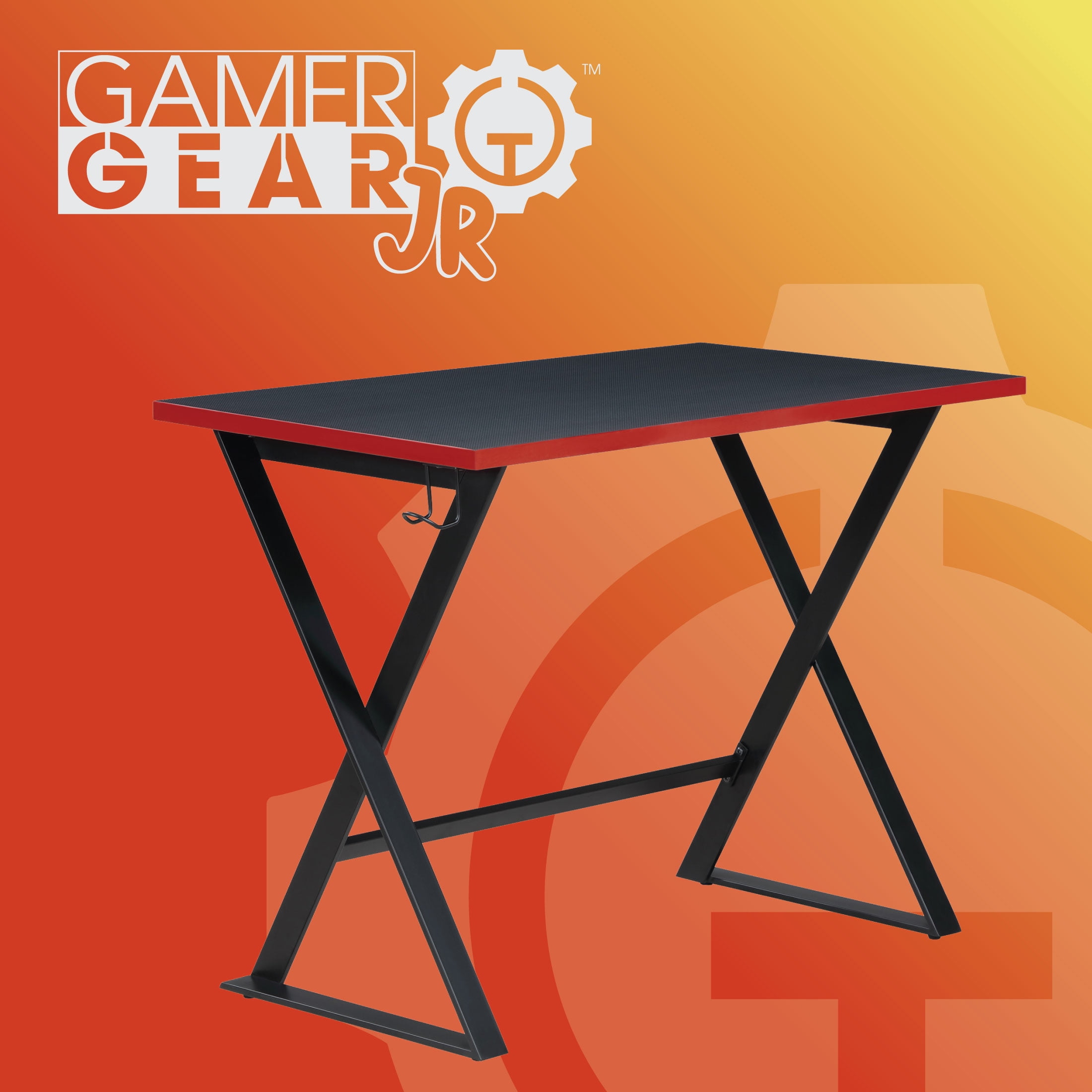 Free Shipping! Gamer Gear Jr Gaming Desk with RGB Lights for Kids and ...