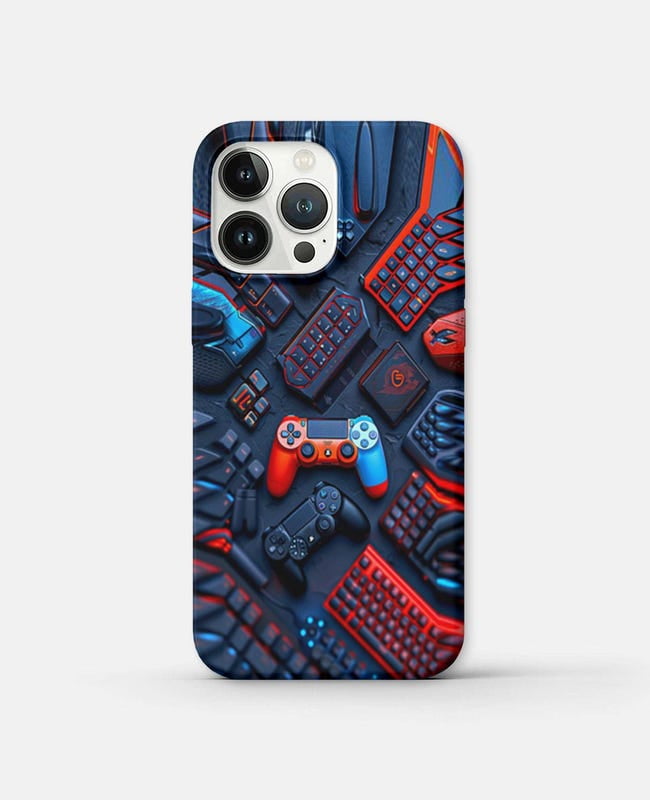 Gamer Gear Neon Controller RGB Gaming Phone Case for iPhone 11-17 Pro ...
