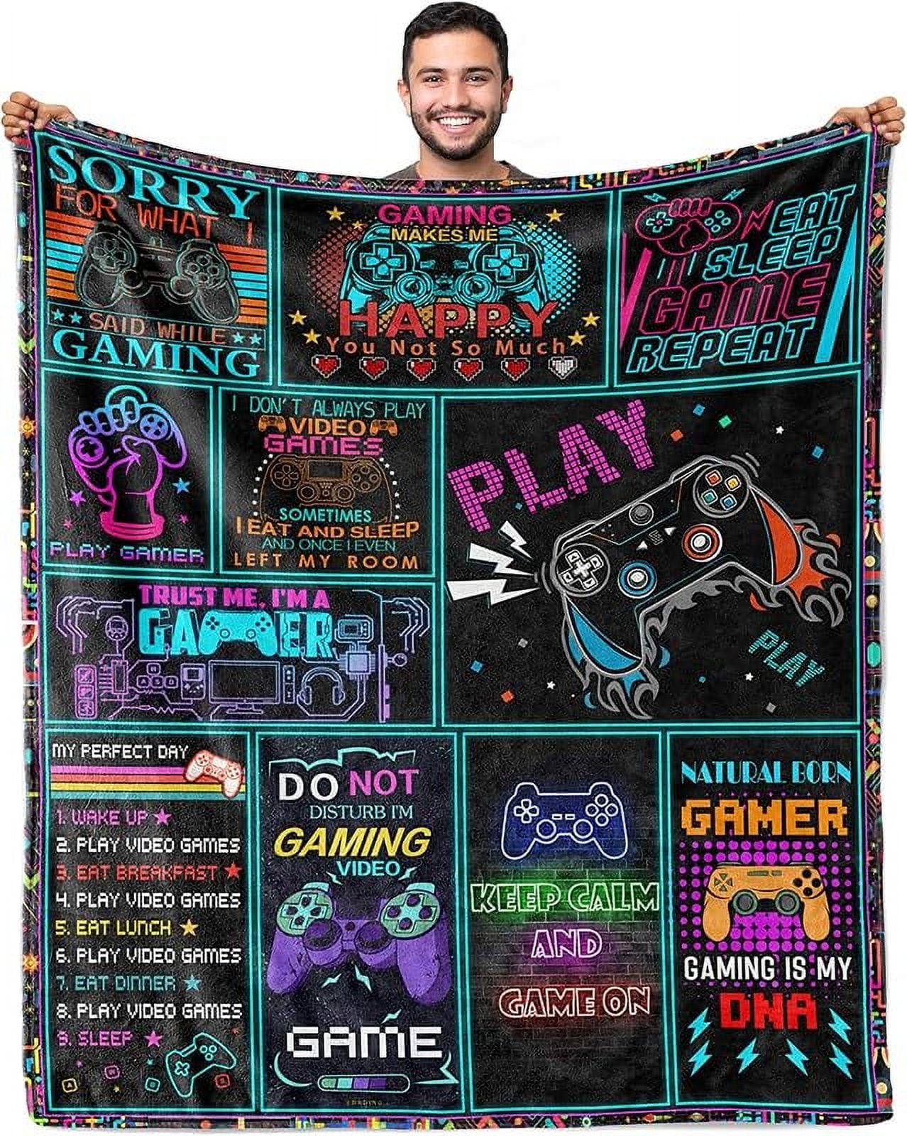 Gamer Gifts, Gifts for Gamers, Gamer Blanket, Cool Gaming Gifts Ideas ...