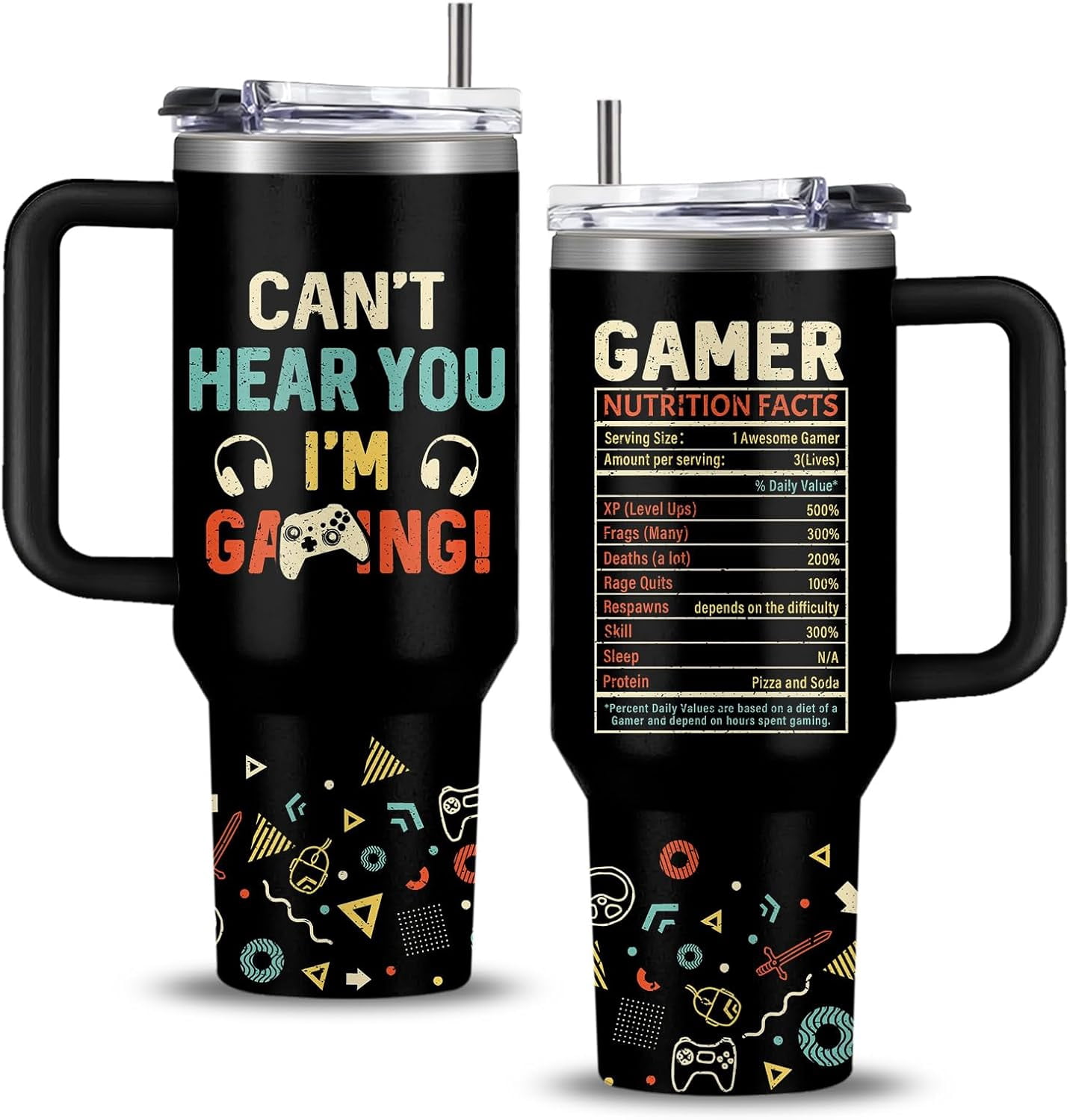 Gamer Gifts for Men Teenage Boy, Gamer Tumbler 40oz, Fathers day Gaming ...