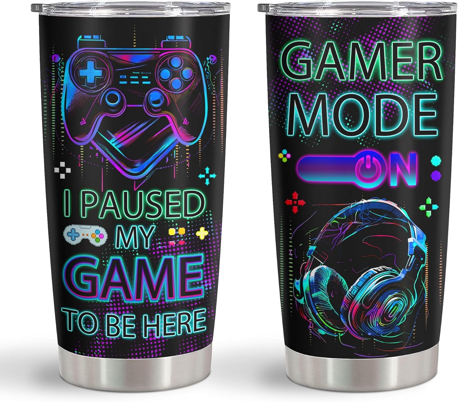 Gamer Gifts Tumbler 20oz, Cool Gifts for Gamers, Gamer Gifts for Men ...