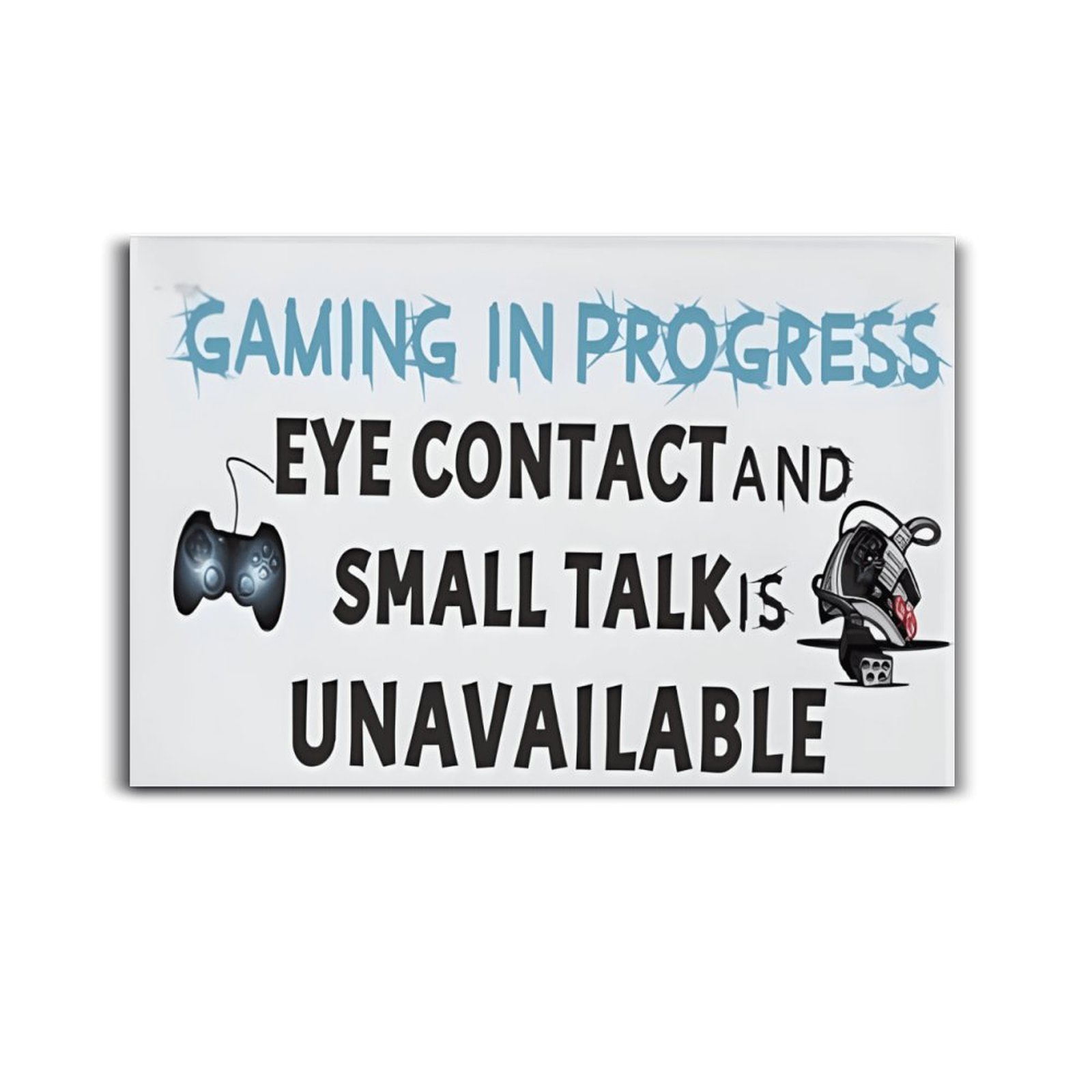 Gamer Gifts for Fortnite Stuff, Funny Gaming Poster Wrapped Wooden ...