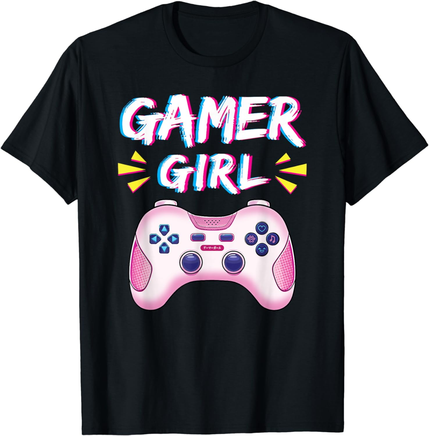 Gamer Girl Cute Pink Controller Video Game Girl Gaming T-Shirt ...