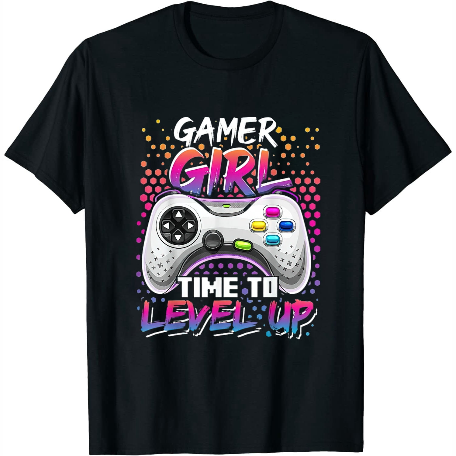 Gamer Girl Time to Level Up Video Game Birthday Gift Girls Womens T ...