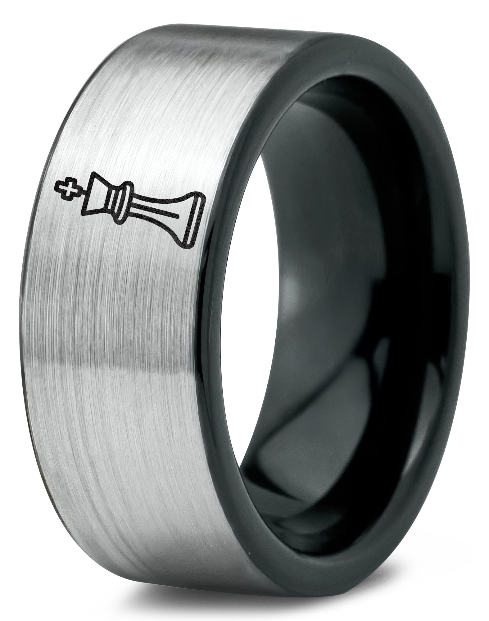 Gamer Gray Engagement Rings Tungsten Gift Wife Anniversary Jewelry ...