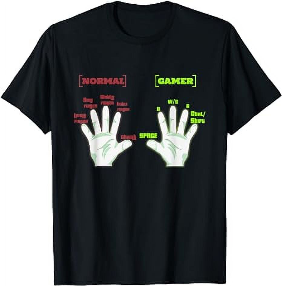 Gamer Hand Gaming Shirts For Boys Funny Mens Gamer T-Shirt - Walmart.com