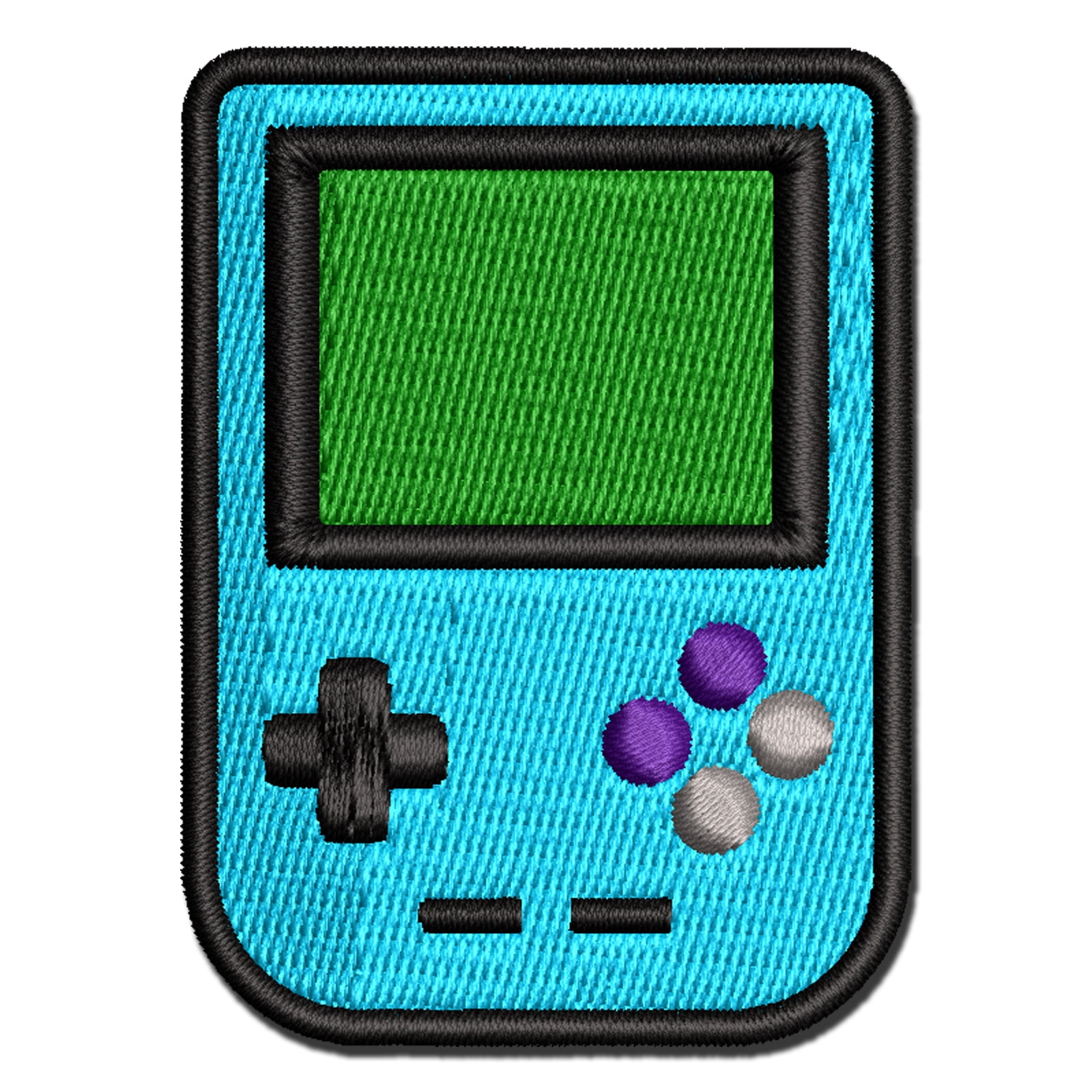 Gamer Handheld Gaming Device Applique Multi-Color Embroidered Iron-On ...