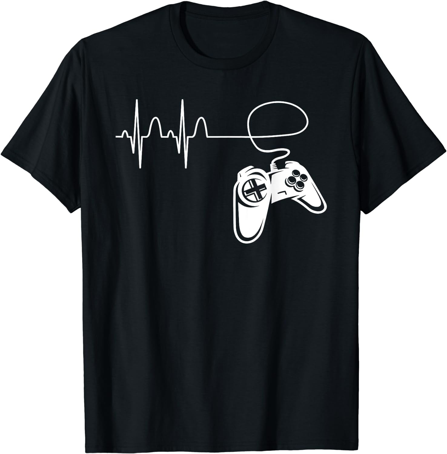 Gamer Heartbeat ECG - Gaming Controller Video Games T-Shirt - Walmart.com
