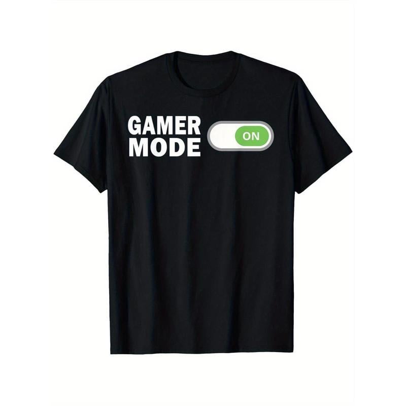 Gamer Identity Tee. Features “GAMER MODE + ON Switch” Design. Ideal for ...