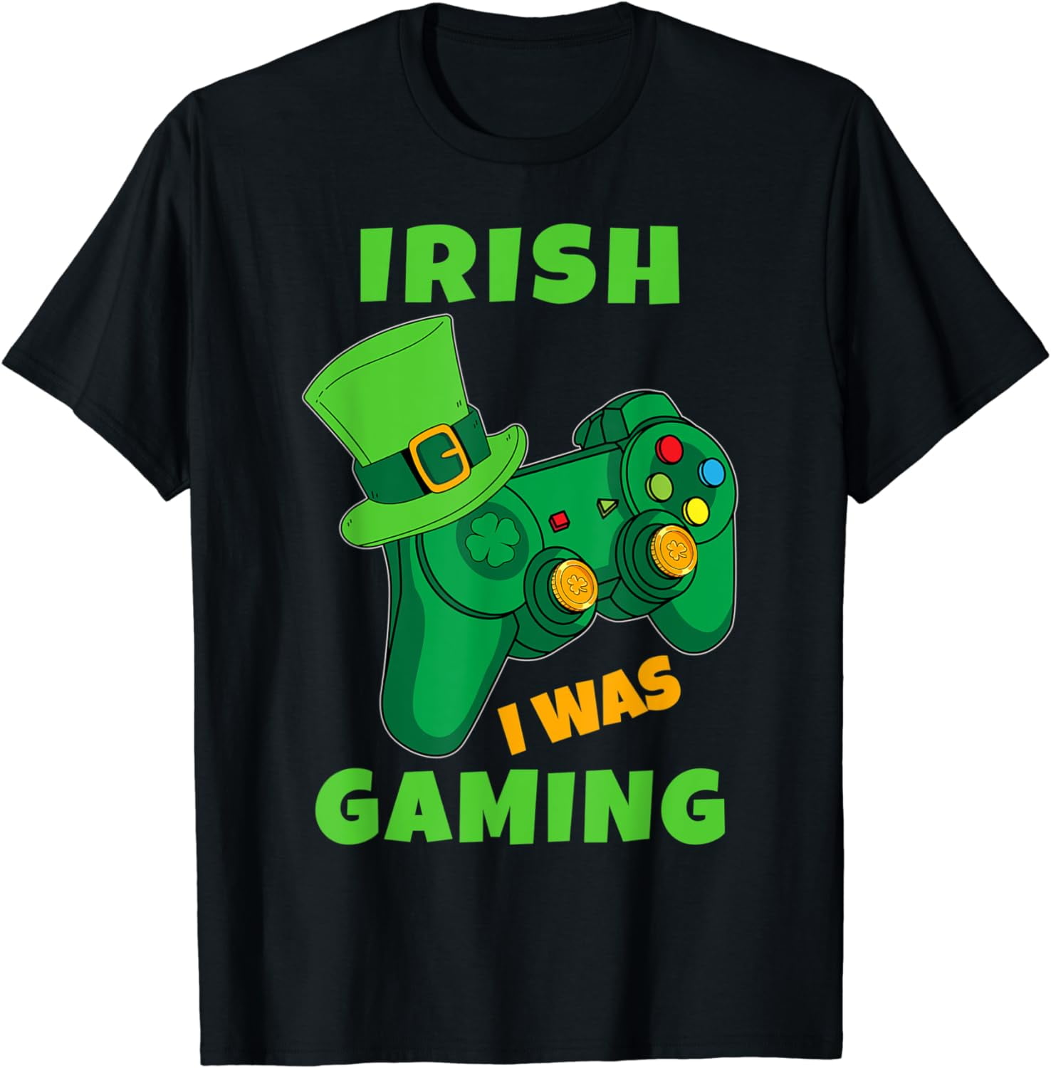 Gamer Irish Games Funny Saint Patrick Day Gamer Boy Men Gift T-Shirt ...