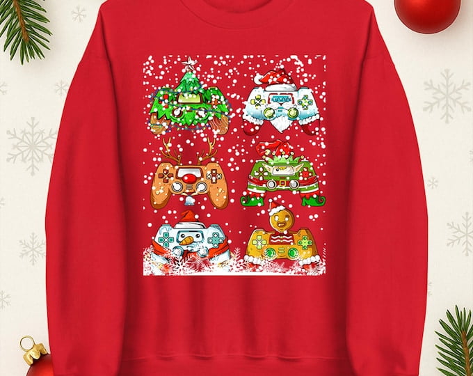 Gamer Jumper, Fantasy Game Stick Sweatshirt, Gaming Jumper, Gaming ...