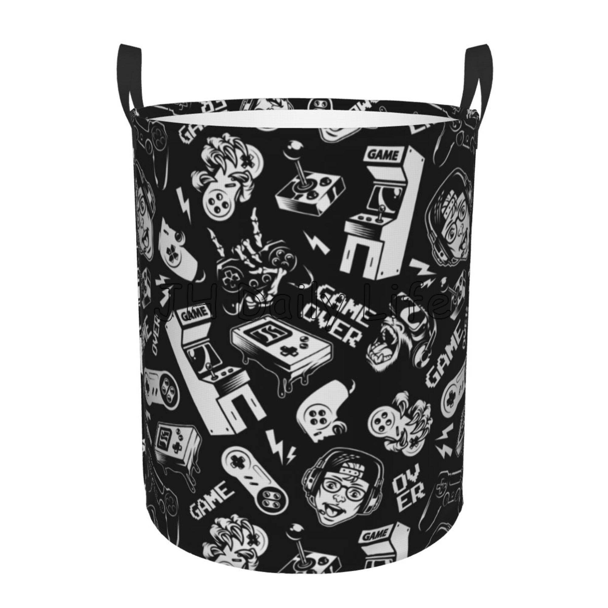 Gamer Laundry Basket Hamper Gaming Storage Basket Game Controller Toys ...