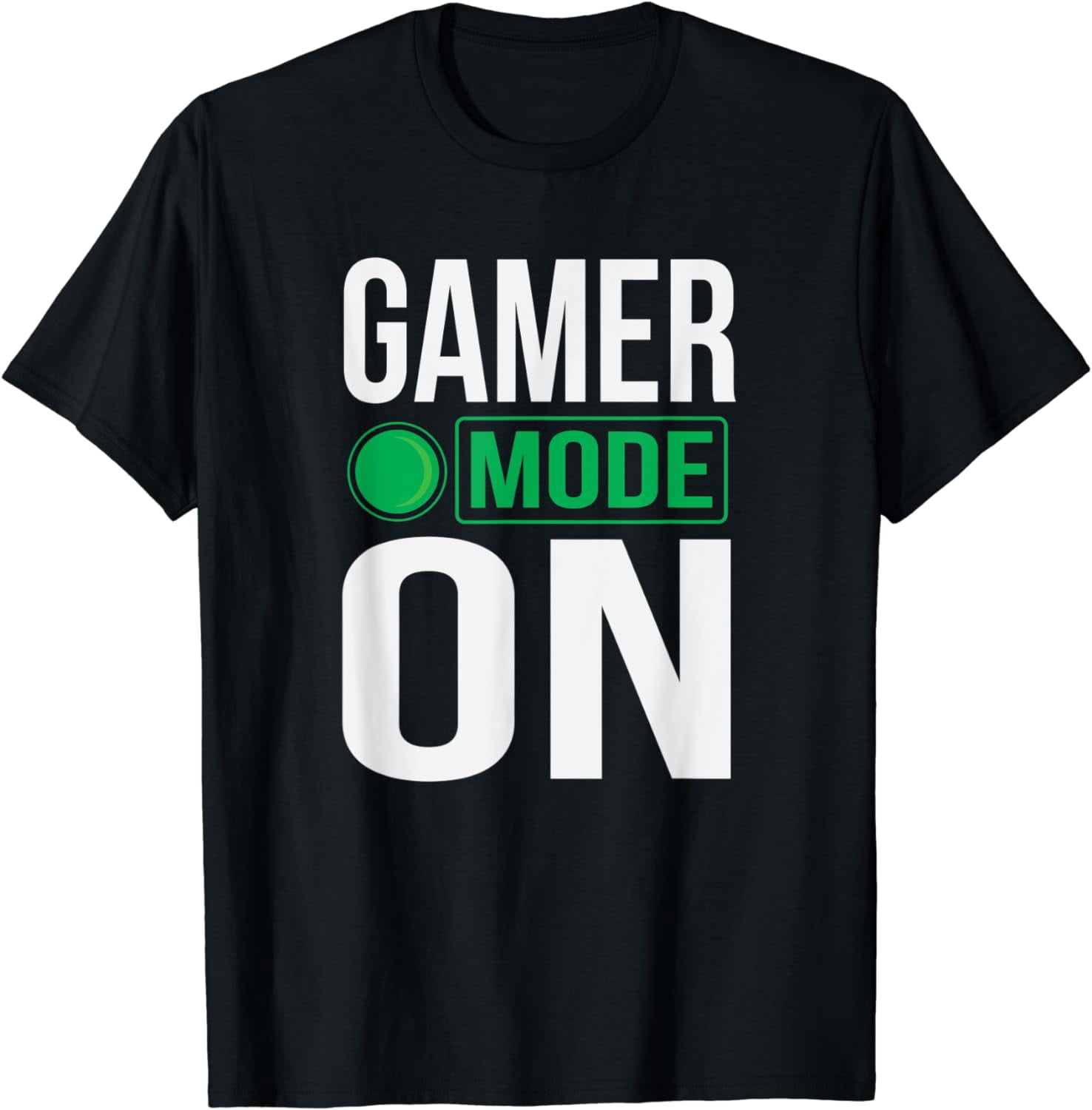 Gamer Mode ON Funny Christmas Gifts for Boy Girl Gamer Tee T-Shirt ...