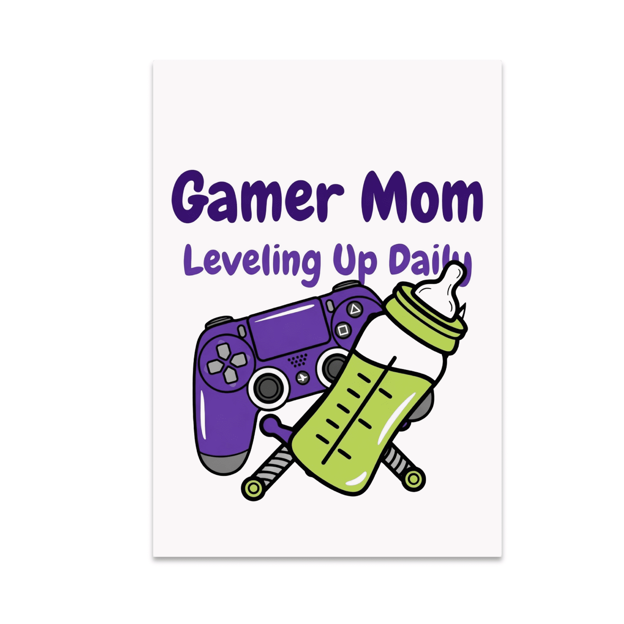 Gamer Mom Leveling Up Daily - Gamer Mom - 13x19 Poster Print - Walmart.com
