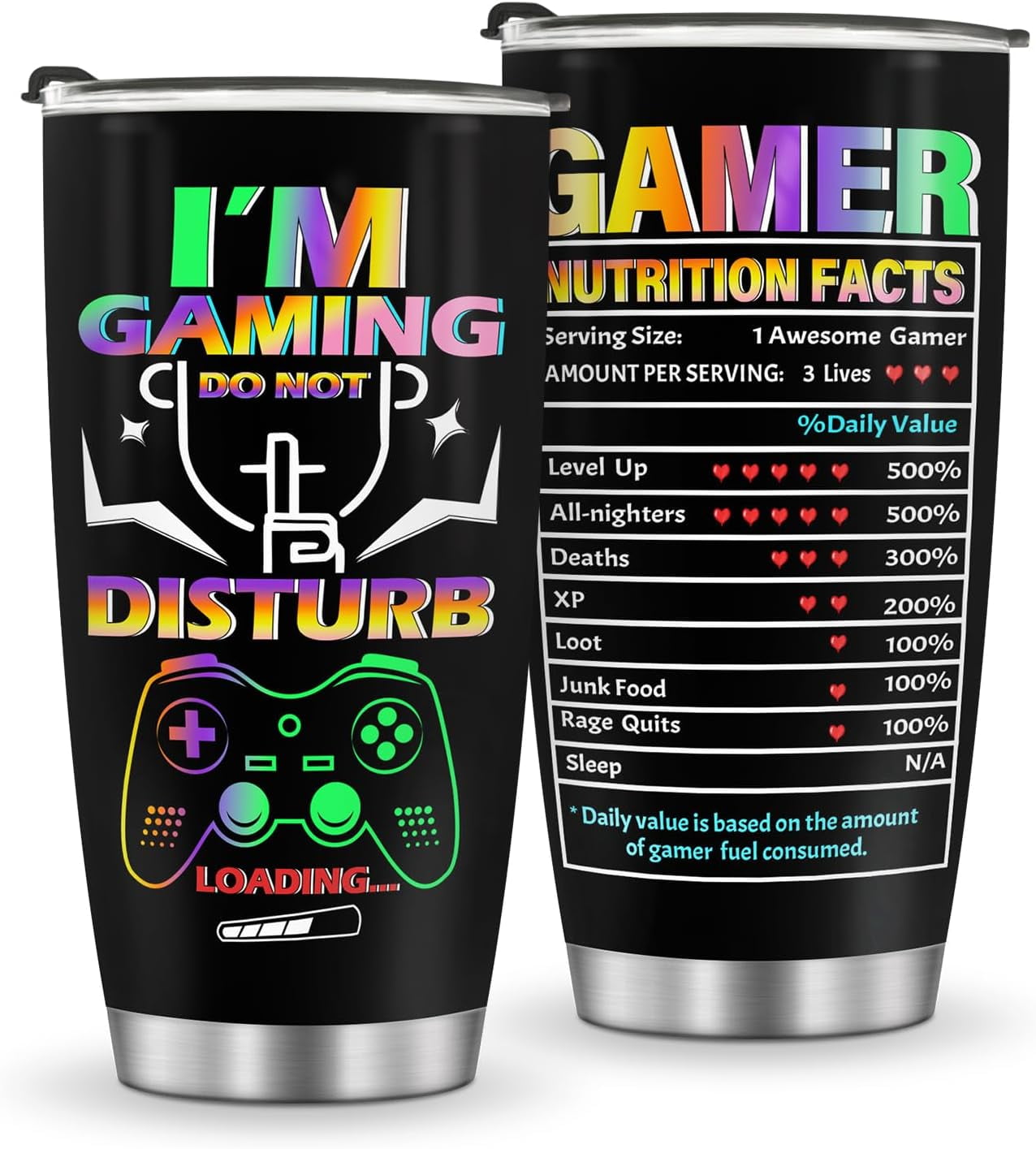 Gamer Mug Tumbler Gifts for Boys - Gaming Gamepad Presents for Kids Men ...