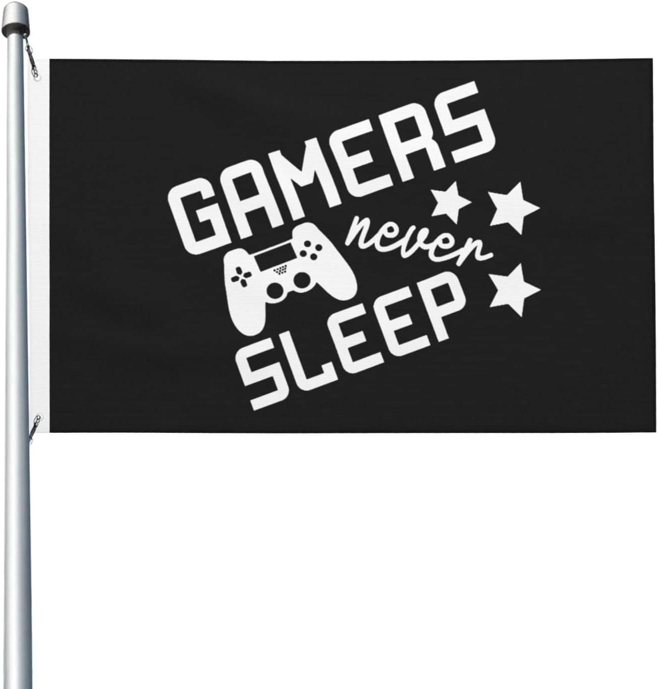 Gamer Never Sleep Flag 3x5 Ft Outdoor Decoration Banner Yard Flag With ...