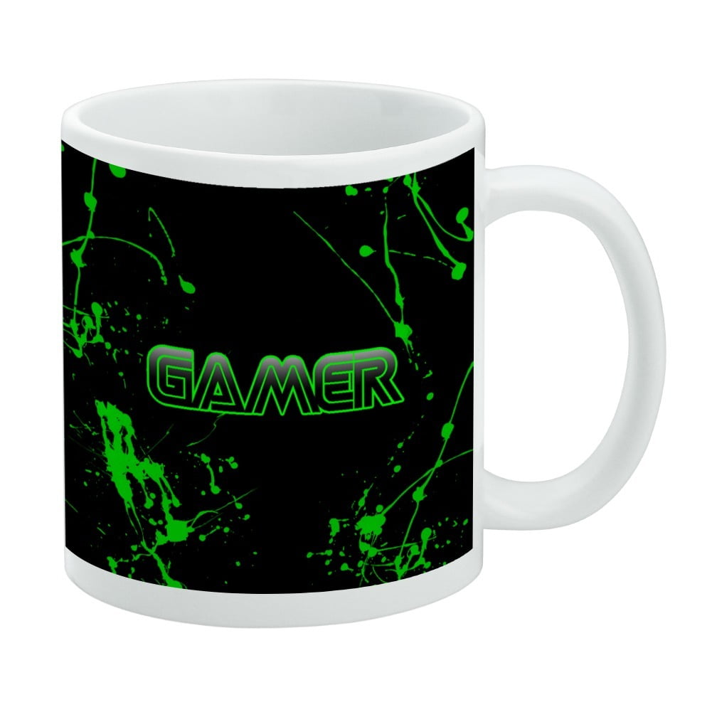 Gamer Paint Splatter Gaming Geek White Mug - Walmart.com