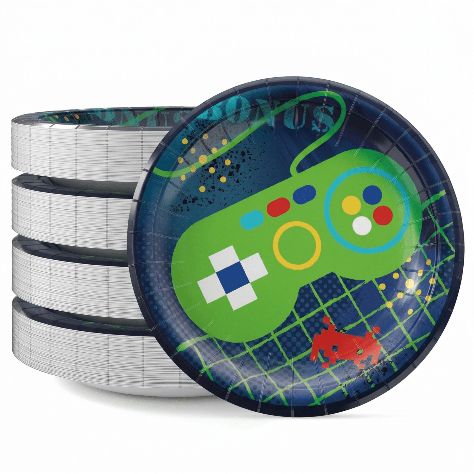 Amscan Gamer Party Round Paper Plates 80 Count 6.75 Inch - Walmart.com