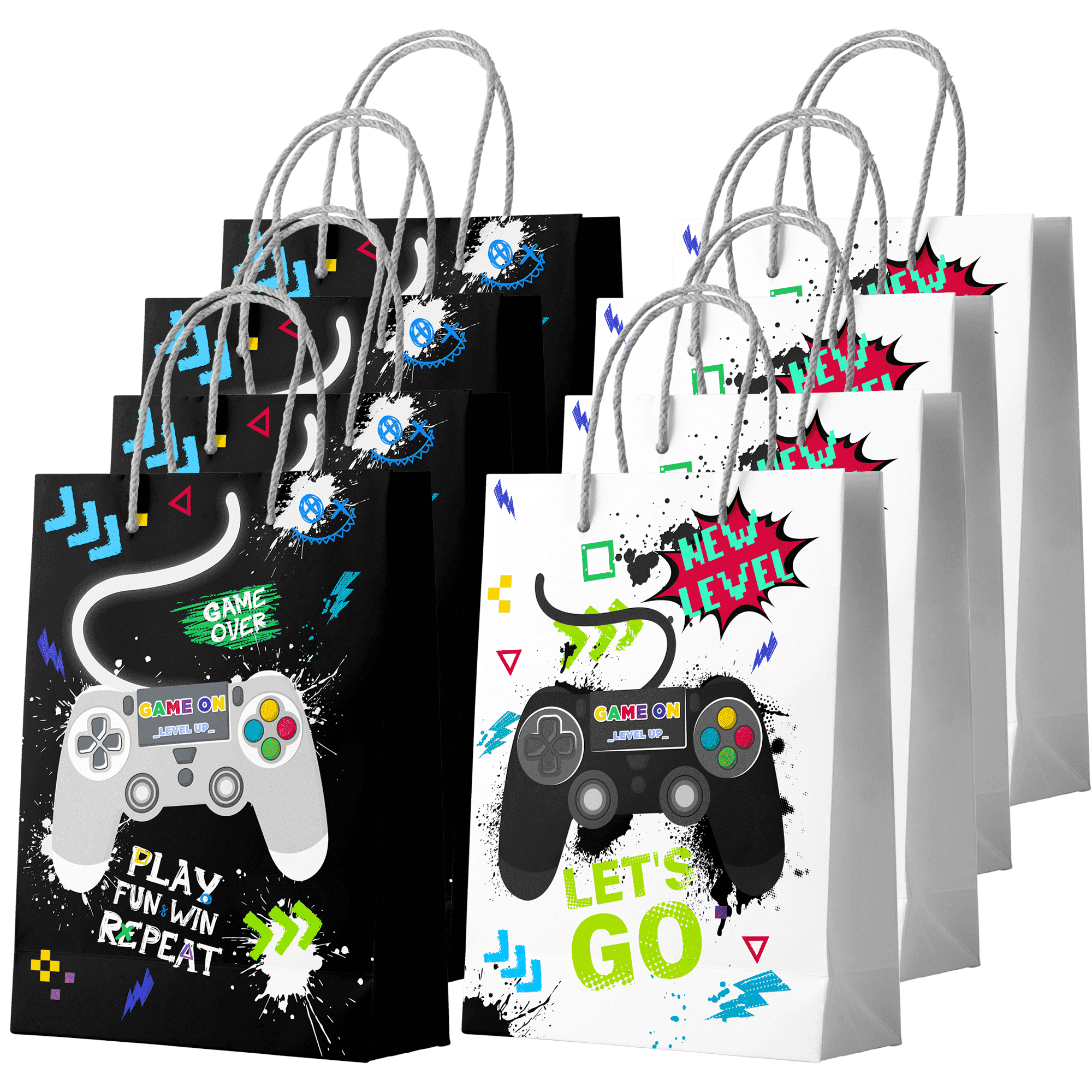 Gamer Party Bags, 16 Pcs Video Game Goodie Bags Set - Video Game Party ...