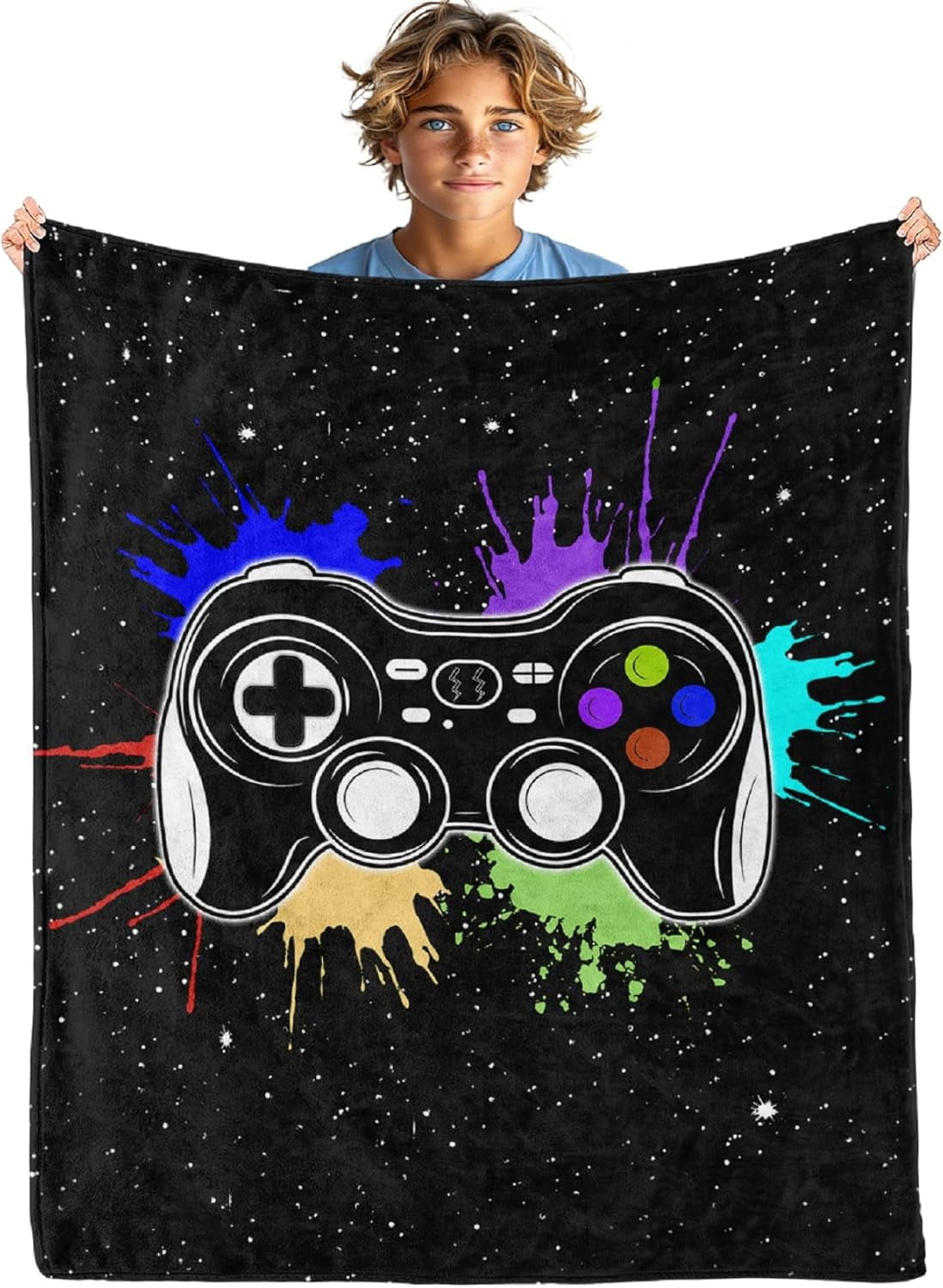 Gamer Throw Blanket - Gaming Blanket Video Game Throw Blanket Gifts for ...