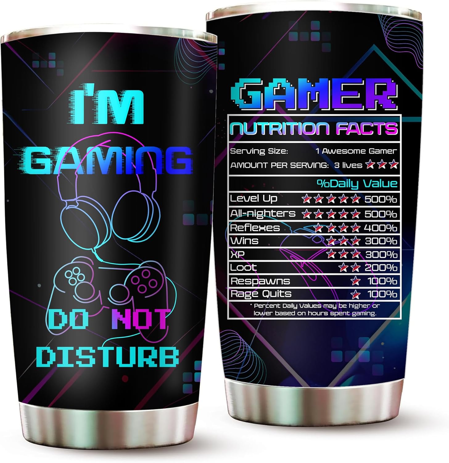 Gamer Tumbler 20oz Gaming Mugs Gamer Gifts For Men - Teen Boys Gift ...