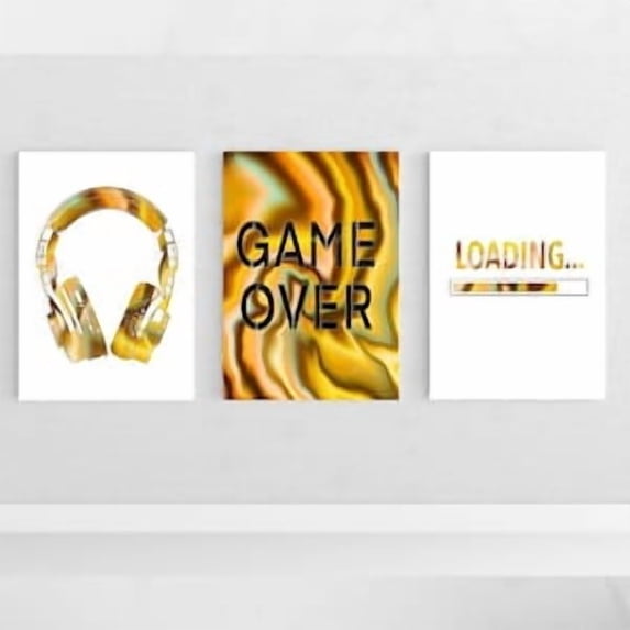Gamer Wall Art Prints, Set of 3, Gaming Room Decor, Poster Only ...