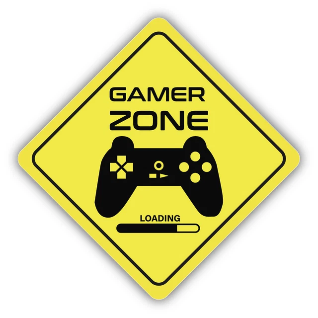 Gamer Zone Loading Sticker Phone Decal Water Bottle Stickers Car Decals ...