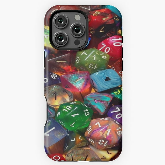 Gamer's Treasure Dice RPG DnD Phone Case for iPhone 16 15 14 13 12 11 ...