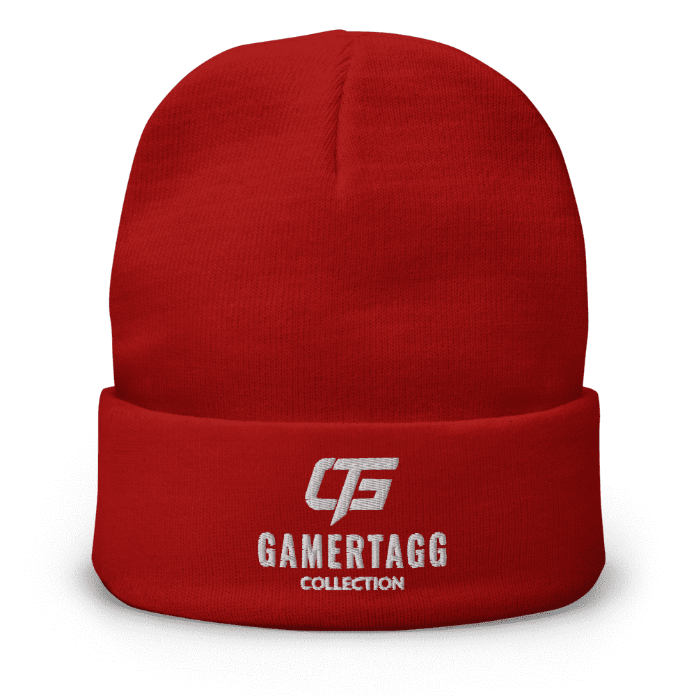 GamerTagg Embroidered Red Beanie - Walmart.com