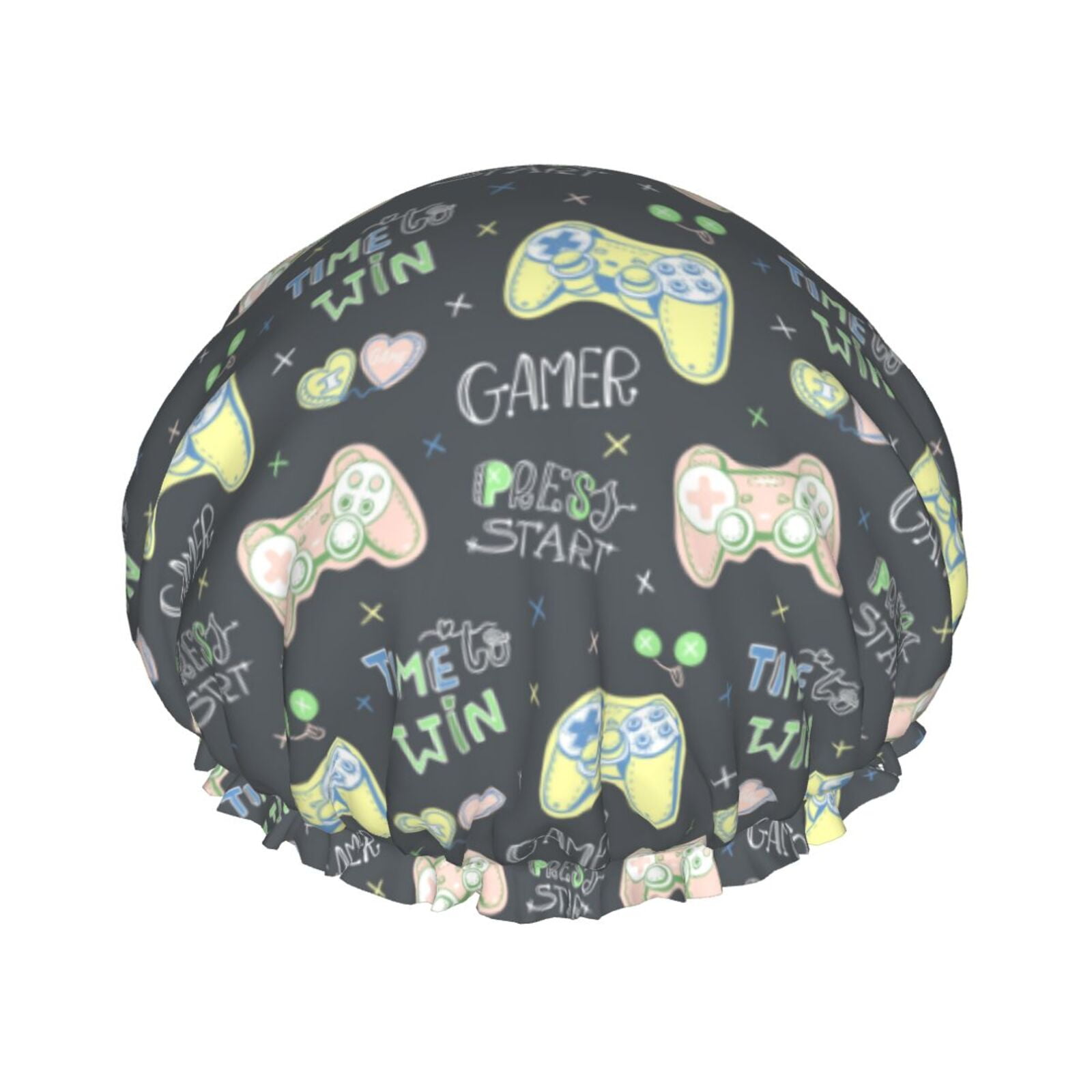 Gamers Shower Cap, Double Layers Shower Cap Rreusable Waterproof ...