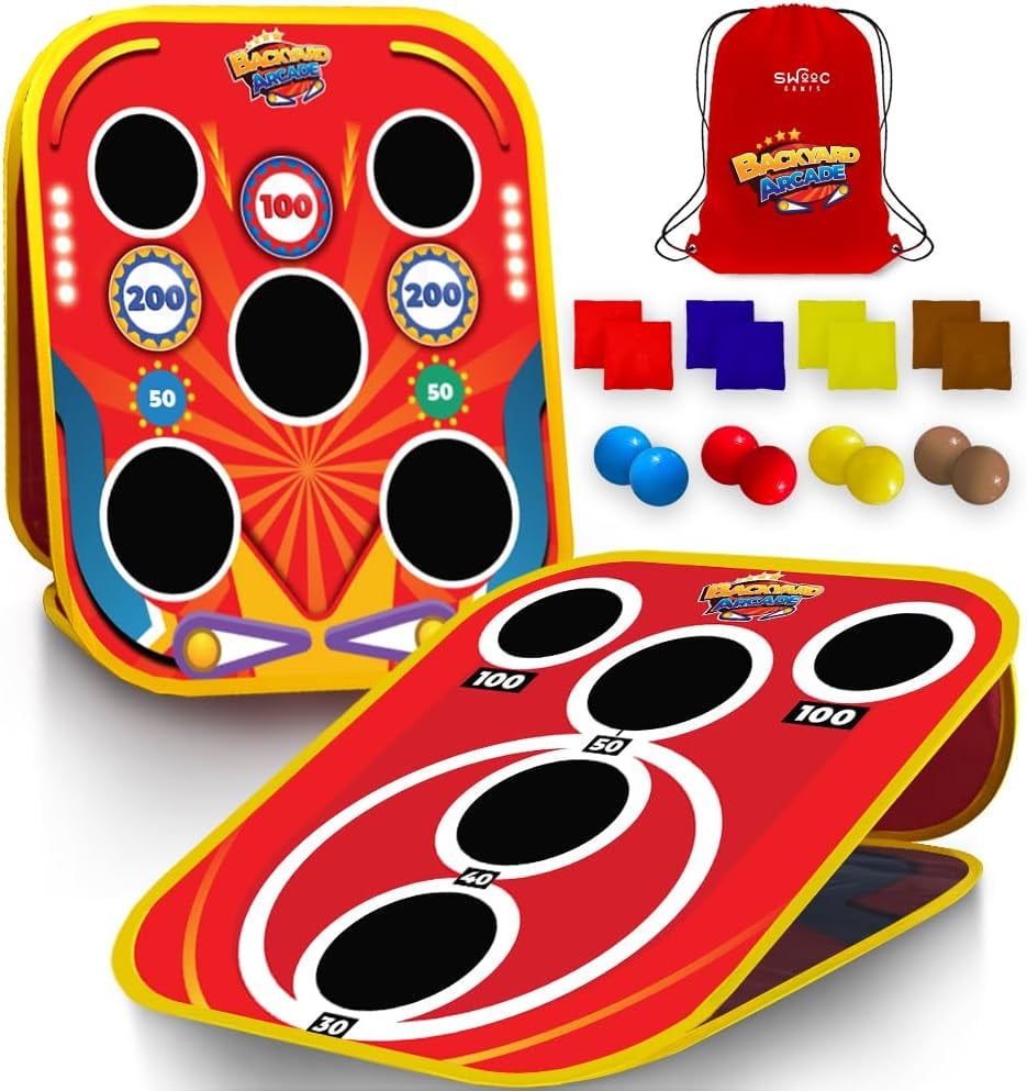 Games - Backyard Arcade™ | 2-in-1 Bean Bag Toss Game for Kids w/Carry ...
