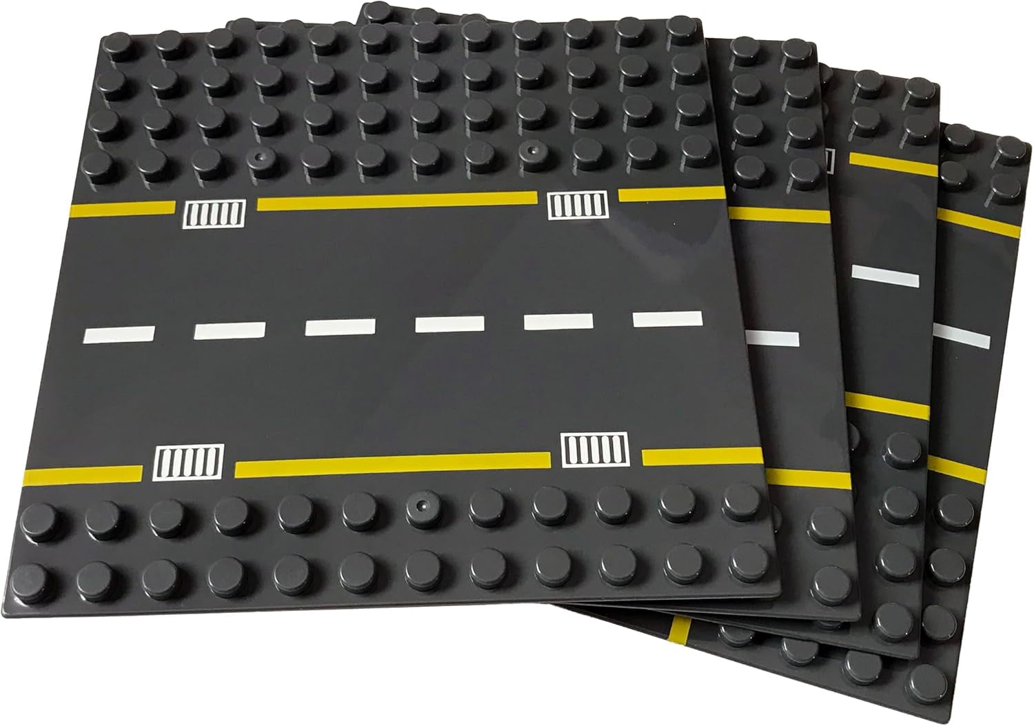 Games Building Block Road Base Plates for Large Blocks 7.5" x 7.5", 4 ...