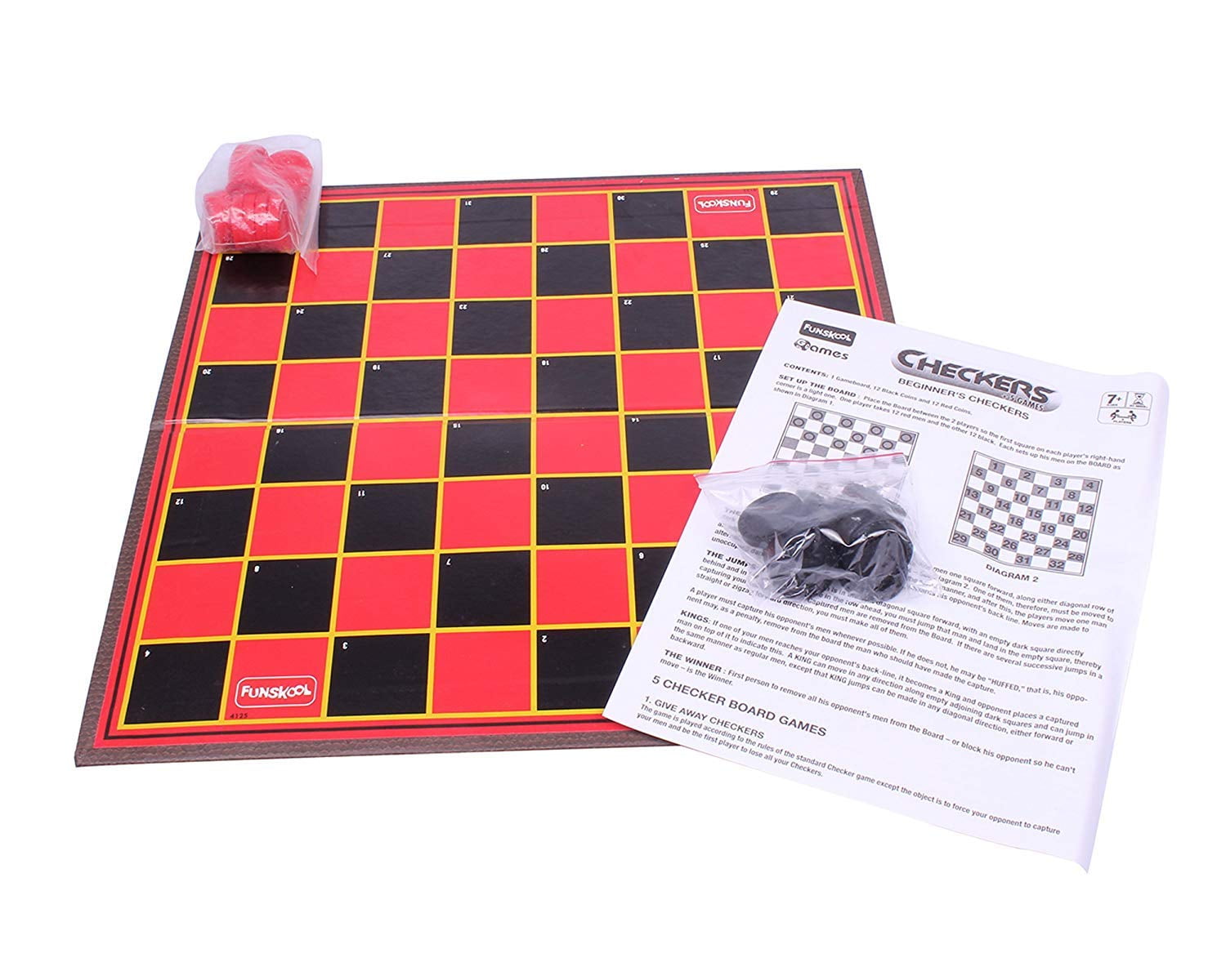 Games Checkers Plus 5, 5 In 1 Checkers Board Games, Kids & Family, 2 ...