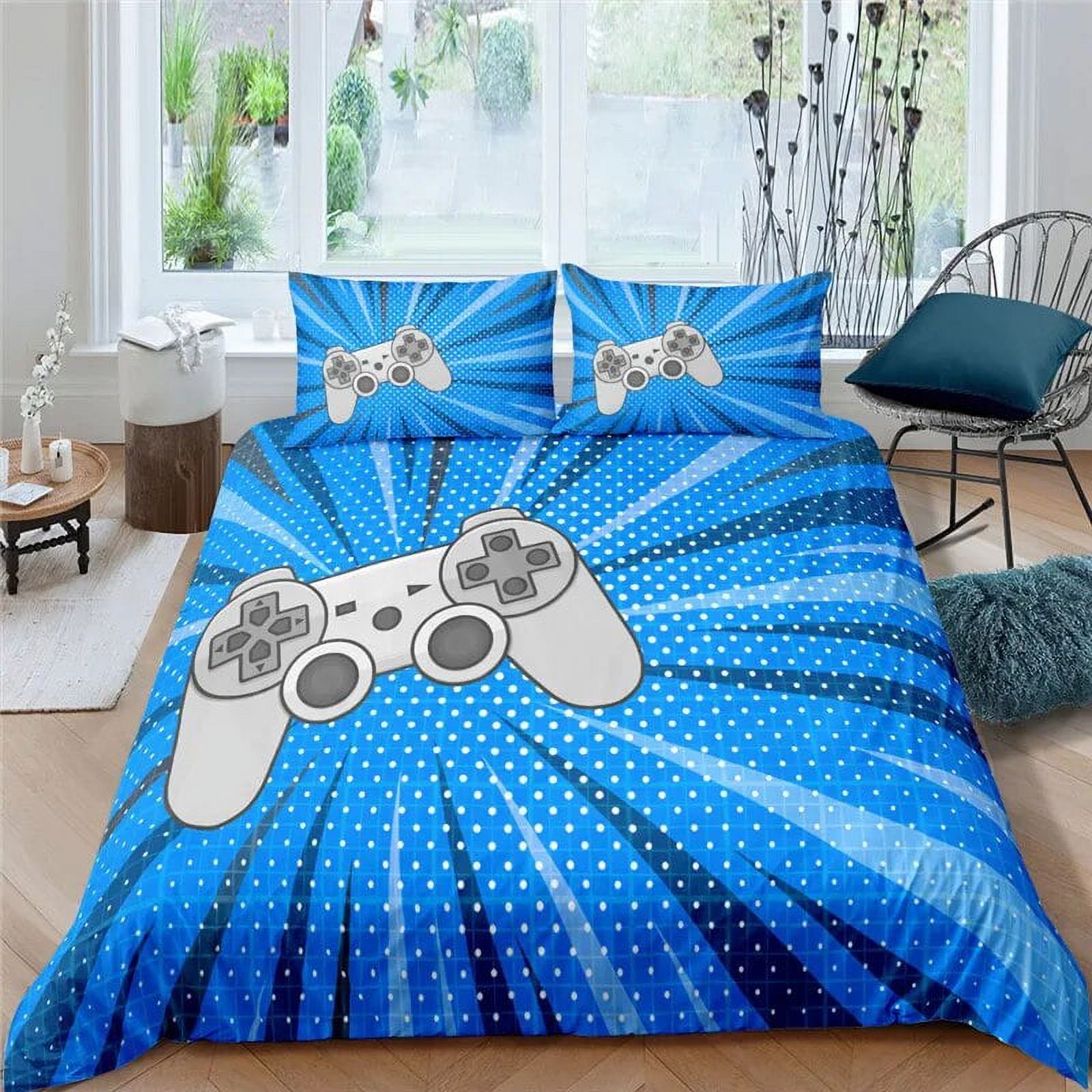 Games Duvet Cover Gamepad Bedding Set Microfiber Video Game Controller ...