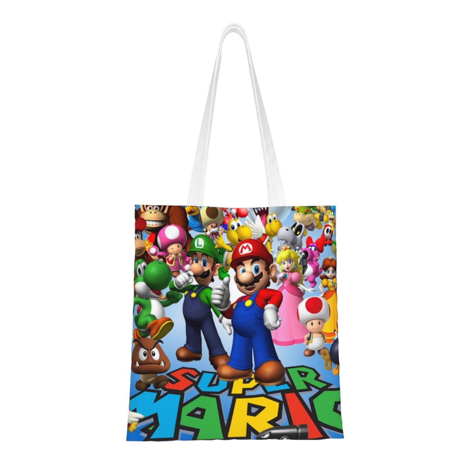 Games Fanart Super Mario Bros 55 Tote Bag For Women Girls Girly Cartoon ...