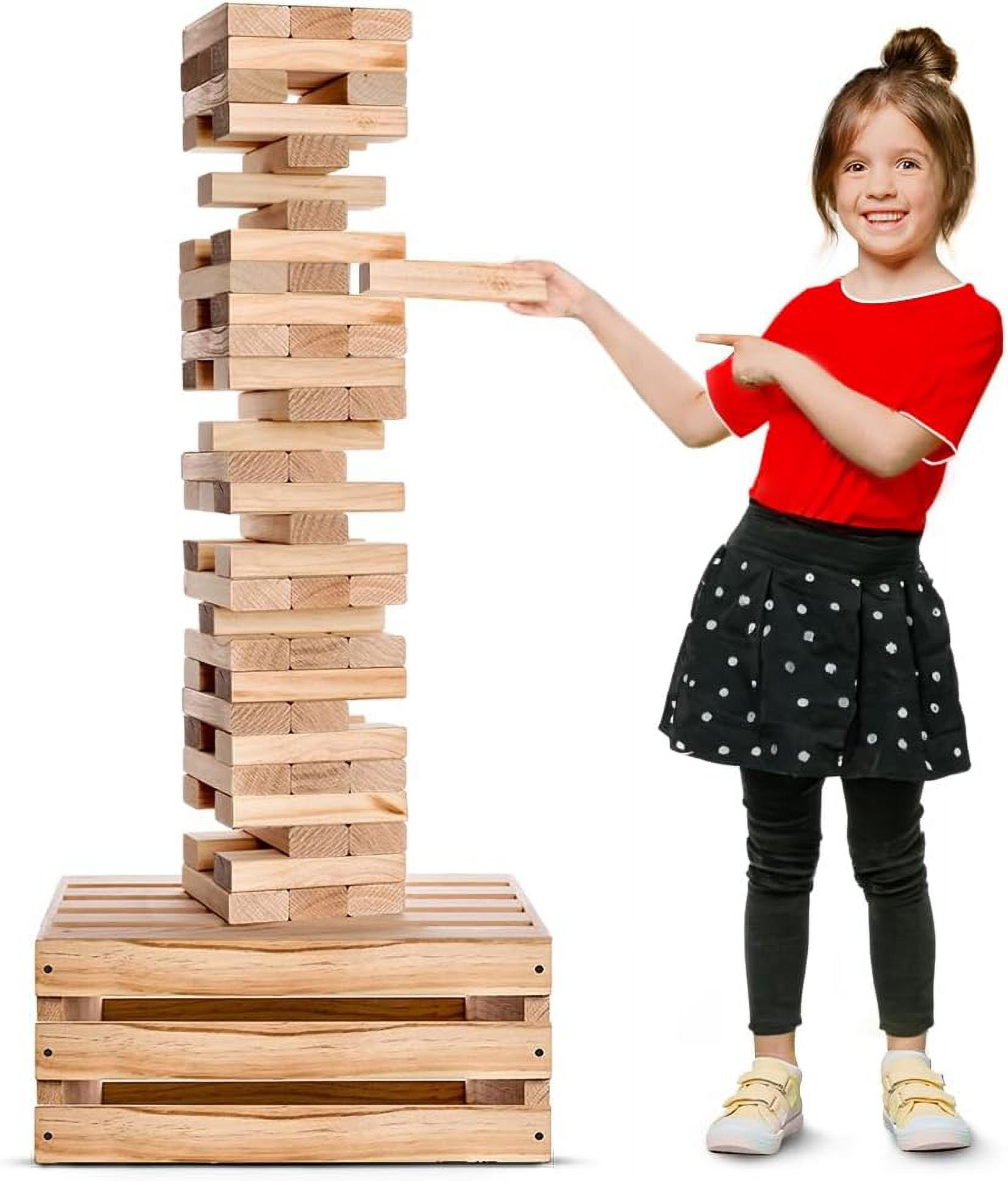 Games - Giant Tower Game | 60 Large Blocks | Storage Crate/Outdoor Game ...