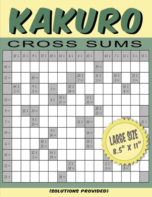 Games Like Sudoku - Kakuro: Numbers Puzzle Game Cross Sums Book in ...