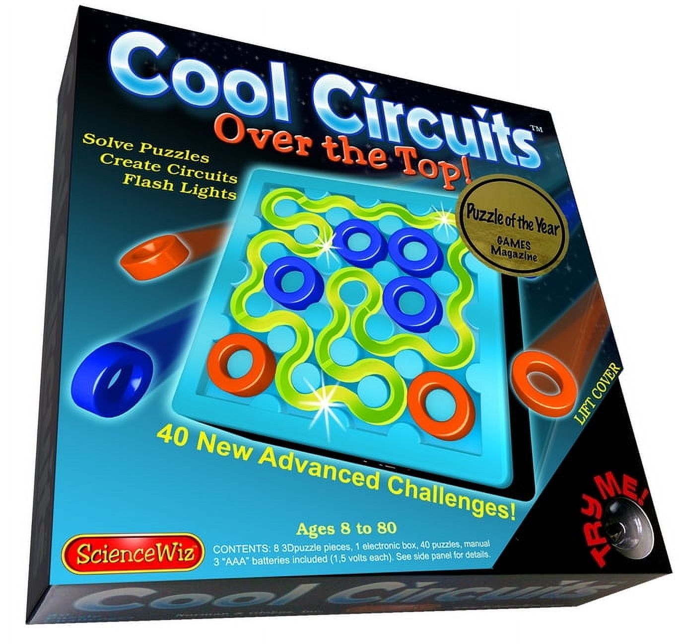 ScienceWiz Cool Circuits: Over the Top - Kids STEM Board Game & Puzzle ...