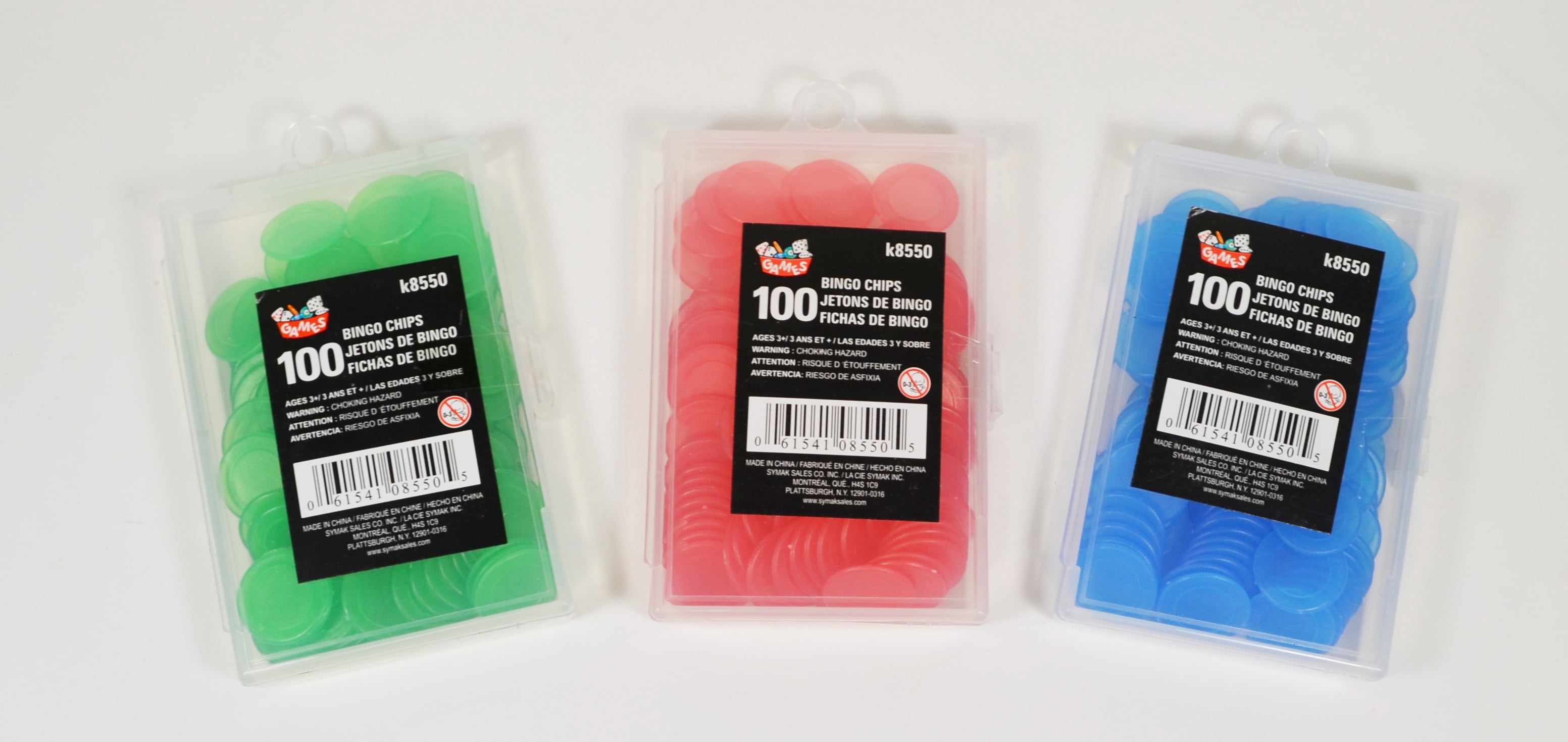 Walmart Colored Transparent Plastic Bingo Chips for Games, Green Blue ...