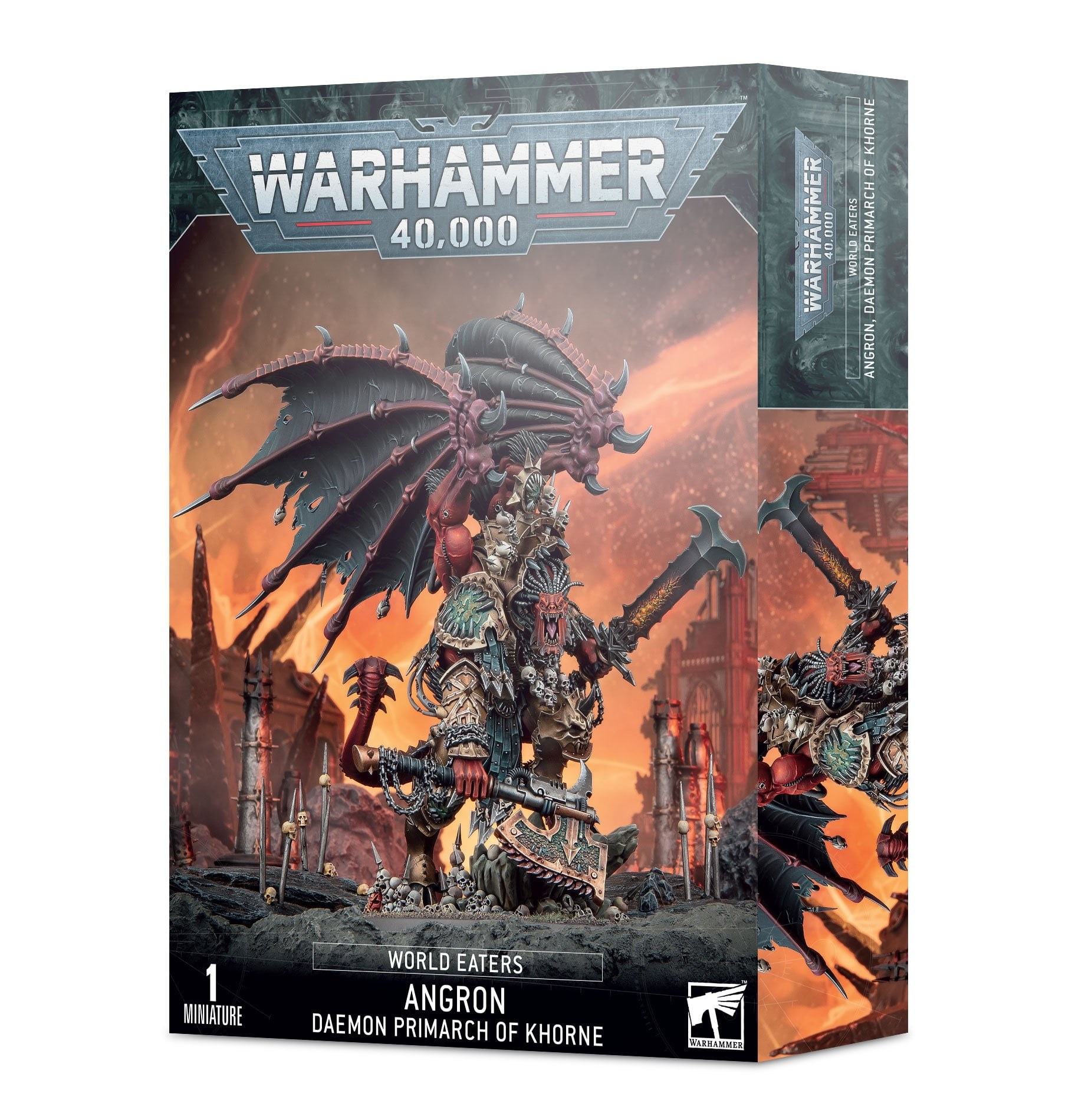 Warhammer 40k World Eaters Angron, Daemon Primarch of Khorne - Walmart.com