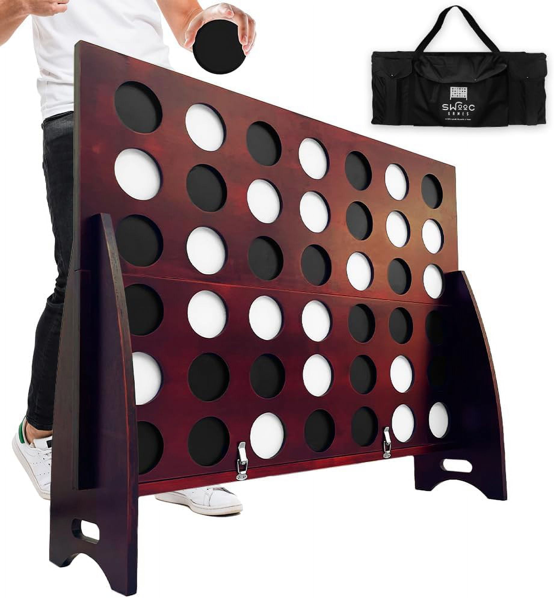 Games - XL Giant 4 in A Row (4ft x 3ft) All Weather with Carrying Case ...