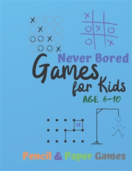 Pre-Owned Games for Kids Age 6-10: NEVER BORED Paper & Pencil Games: 2 ...