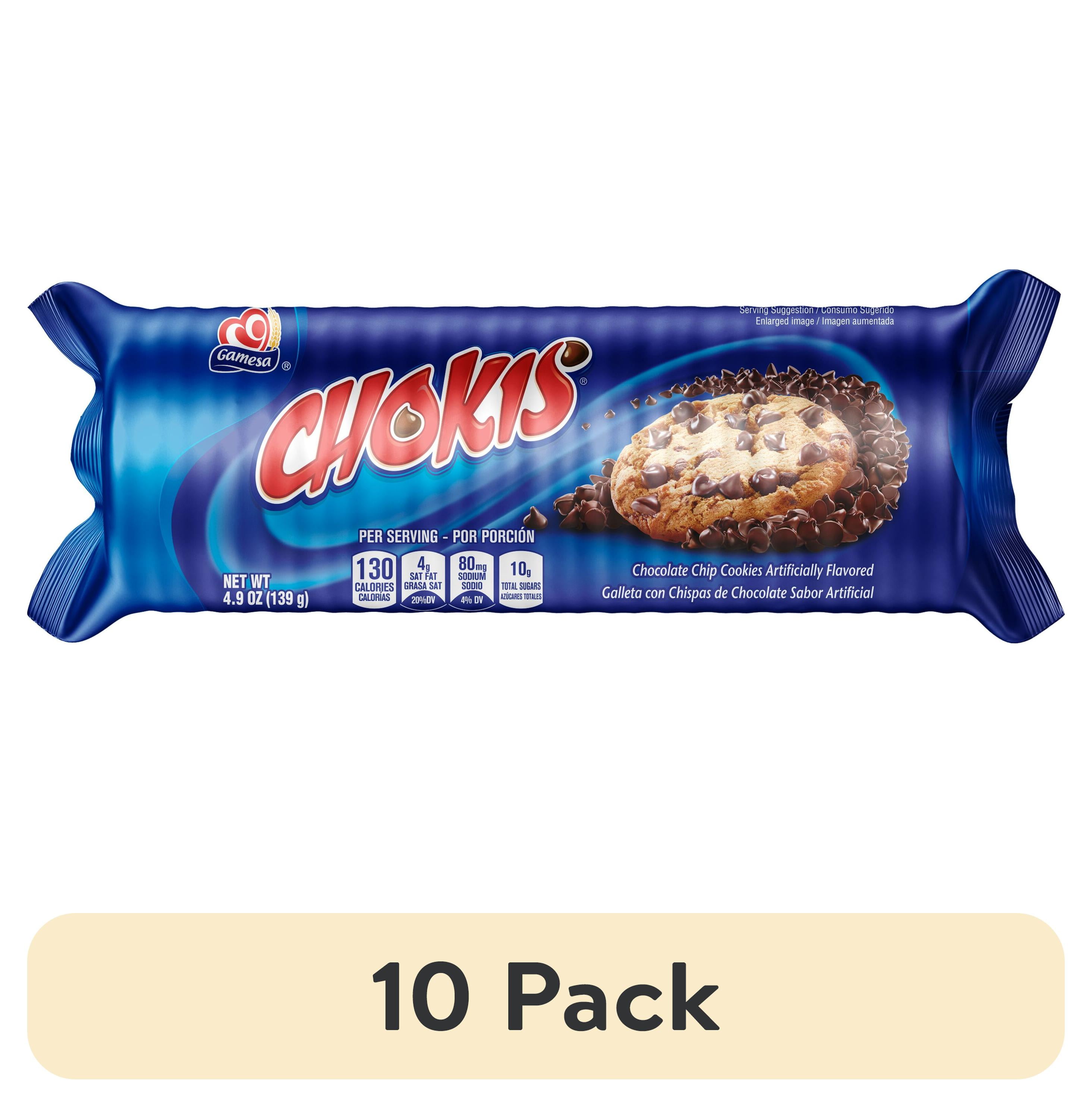 (10 pack) Gamesa Chokis Chocolate Chip Cookies Artificially Flavored, 4 ...