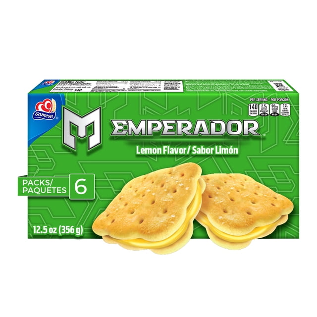 Gamesa Emperador Lime Flavored Sandwich Cookies, 12.5 oz - Walmart.com