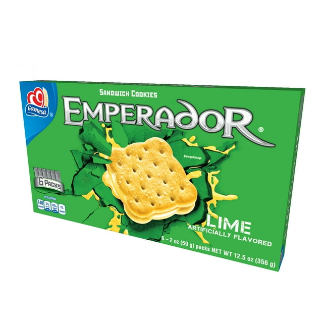 Gamesa Emperador Lime Flavored Sandwich Cookies, 12.5 oz - Walmart.com