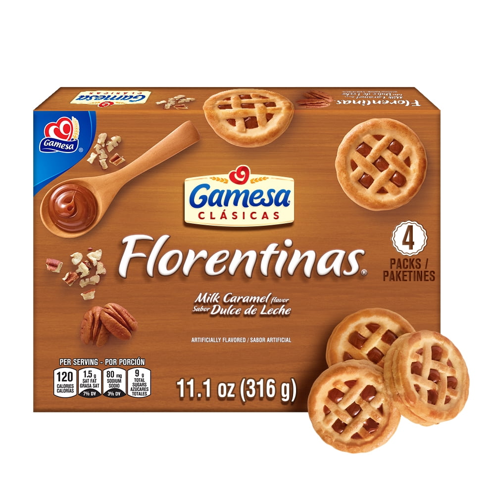 Gamesa Florentinas Dulce De Leche Galletas Cookies 11.1 oz Box ...