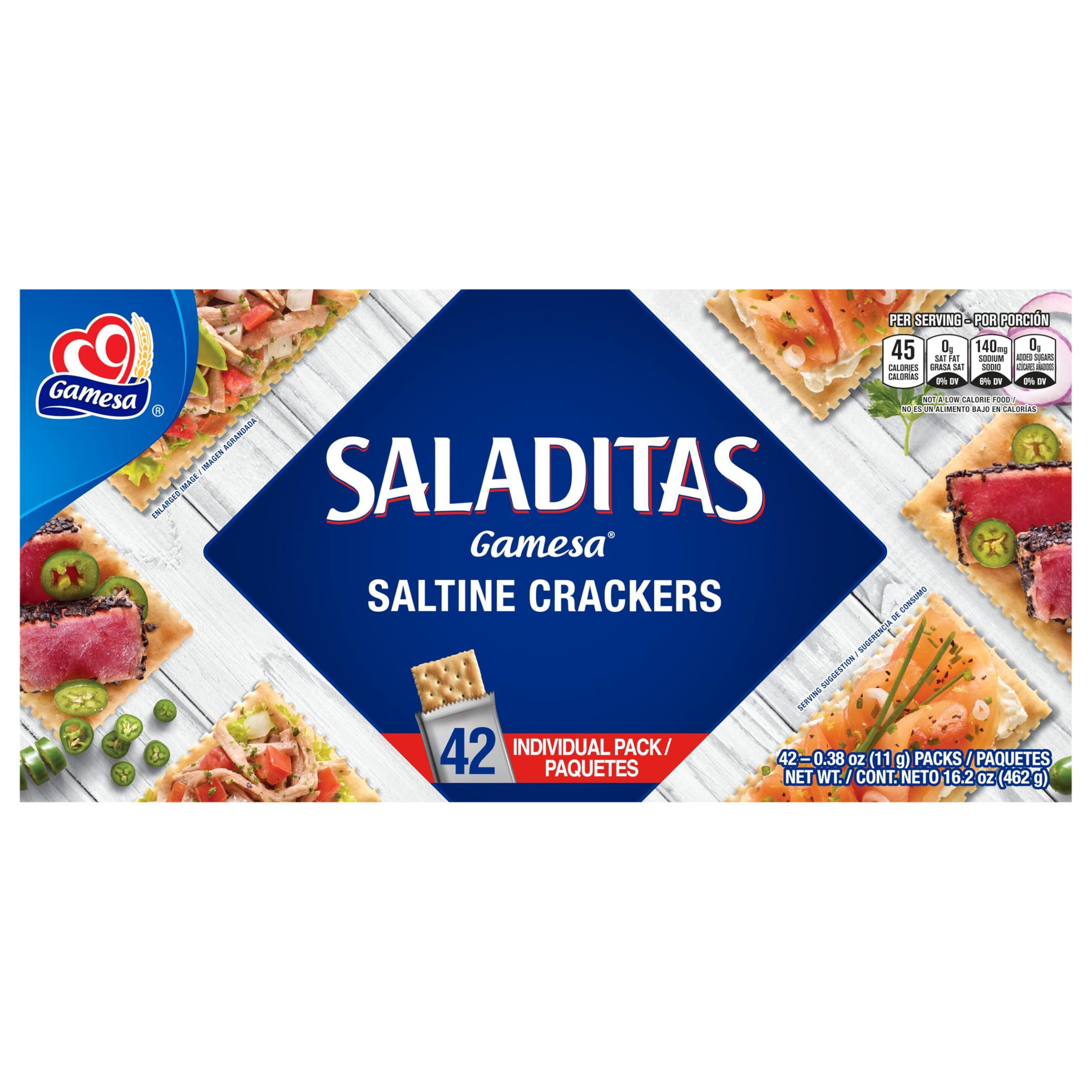 Gamesa Saladitas Crackers, 42 XEF1 Count (Pack of 1) - Walmart.com