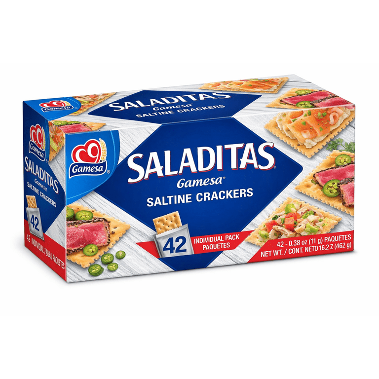Gamesa, Saladitas Saltine Crackers, 18.6 oz, 42-Count - Walmart.com